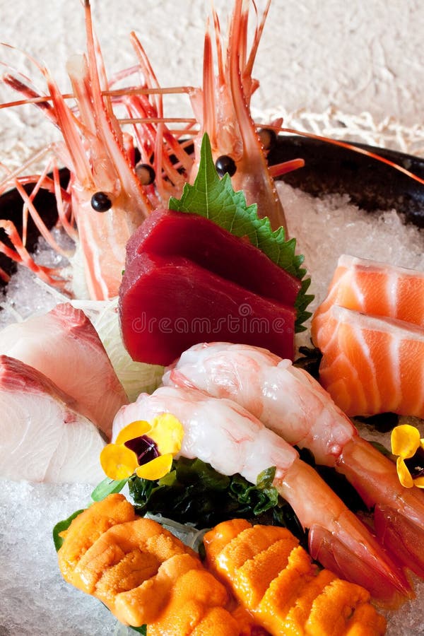 Japanese dishes - sashimi stock photo. Image of salmon - 11162644