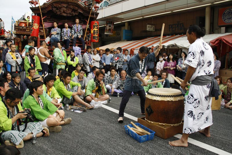Japanese drum rhythm editorial image. Image of japan - 27296550