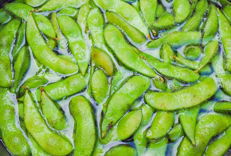 Japanese Edamame Close-up Photo Stock Photo - Image of cooked, side ...
