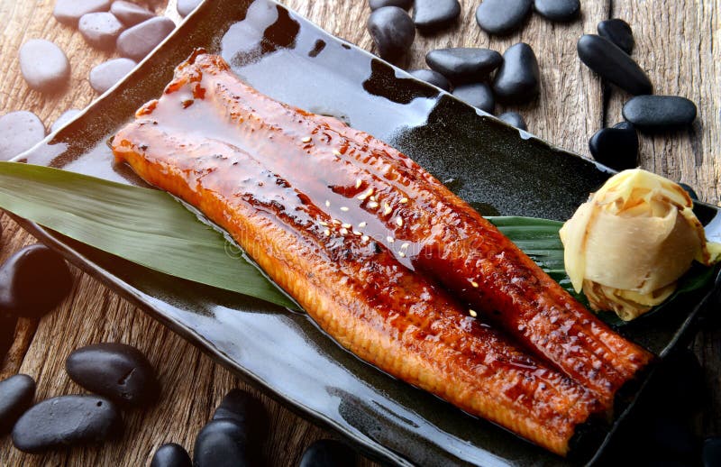Japanese Eel Grilled or Unagi Ibaraki. Stock Image - Image of grilled ...