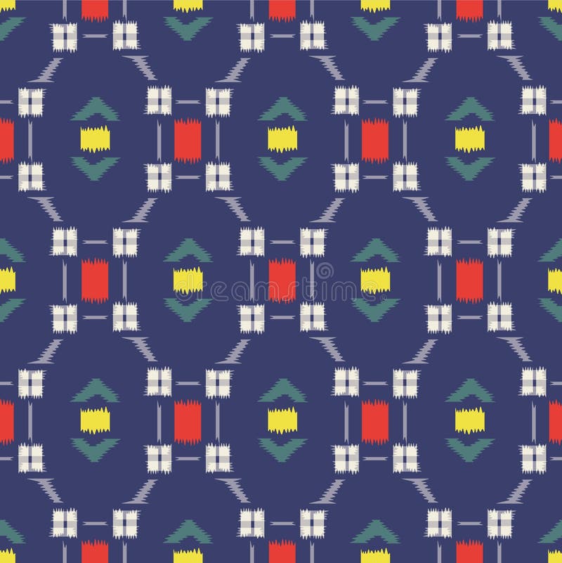 Japanese Embroidery Octagon Motif Vector Seamless Pattern Stock ...