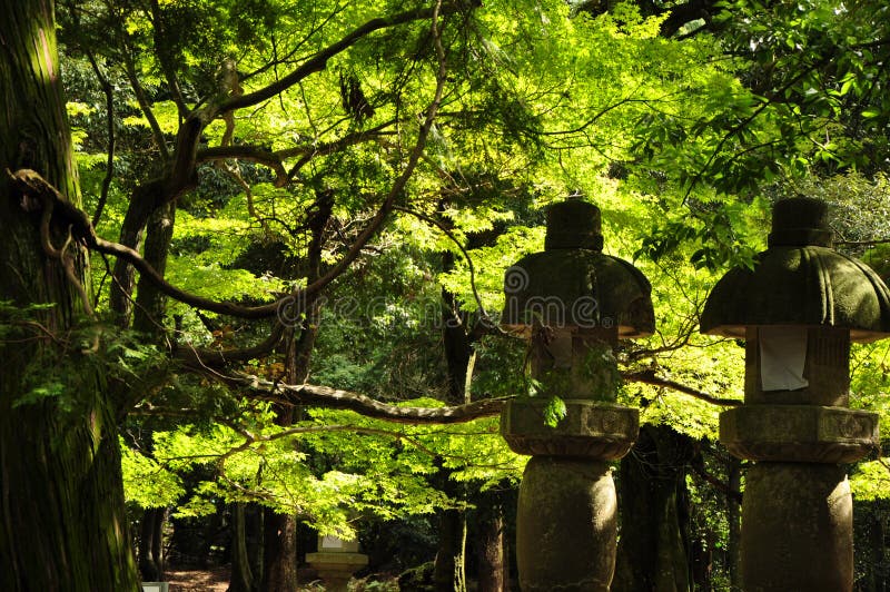 Japanese Environment stock image. Image of path, eave - 43394533