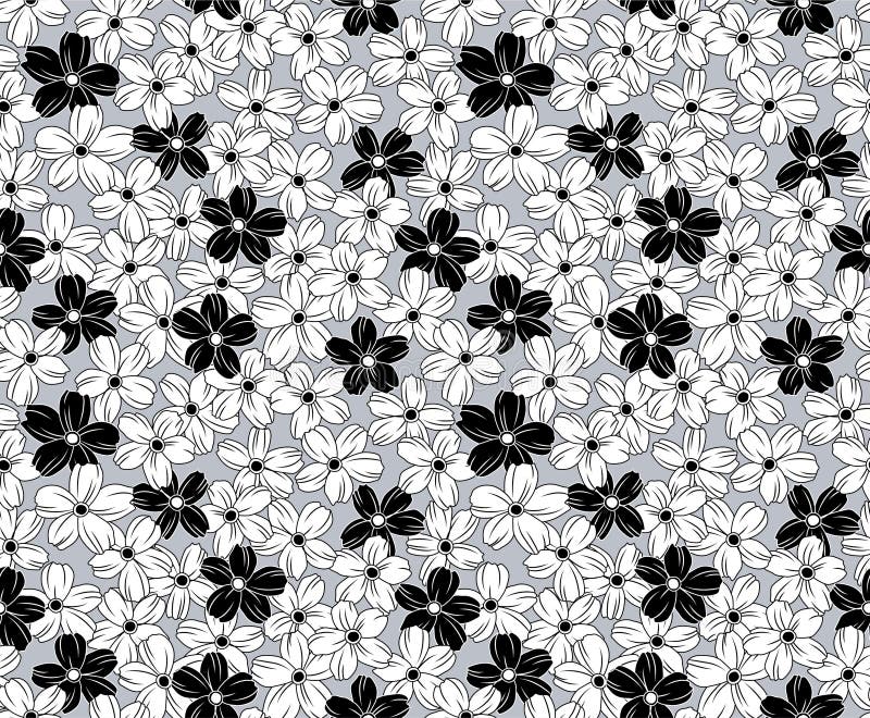 Japanese Falling Flower Vector Seamless Pattern Stock Vector ...