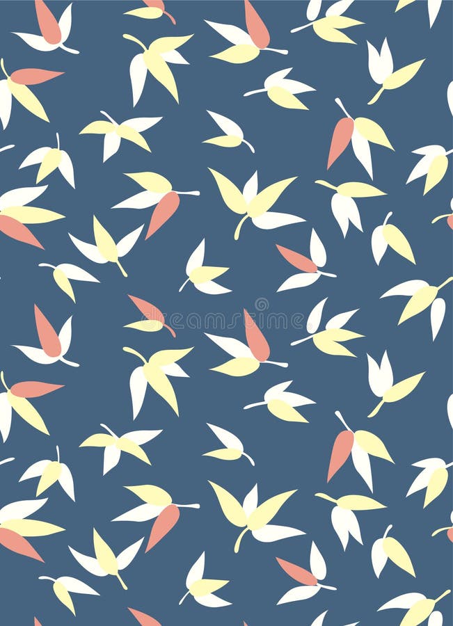 Japanese leaves pattern stock vector. Illustration of kimono - 49403301