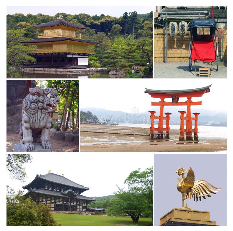 Japanese Famous Place Collage Stock Photos - Free & Royalty-Free Stock ...