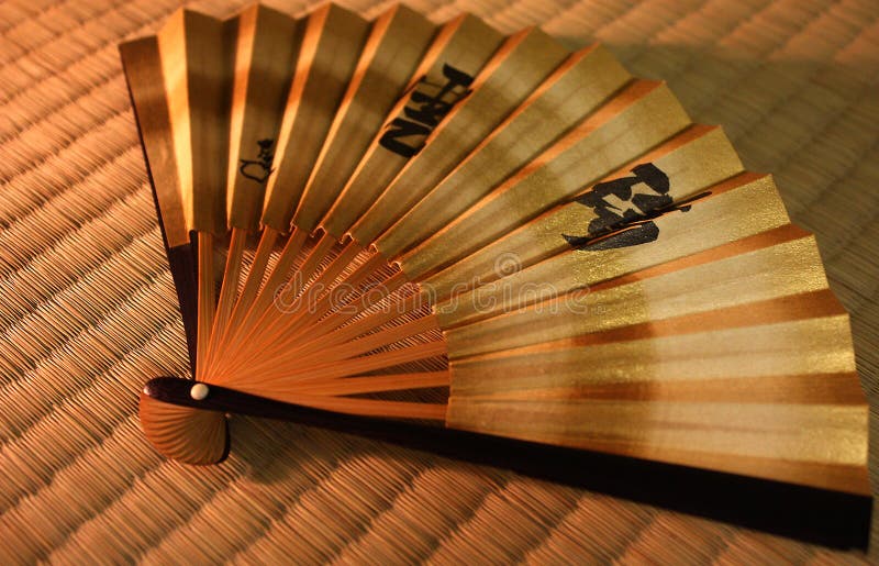 Japanese fan stock photo. Image of mediation, gold, good - 10779832