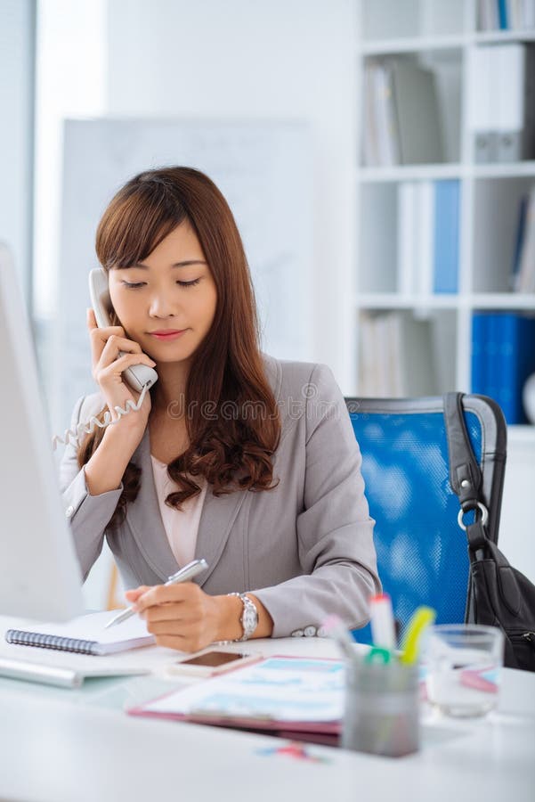 Japanese female manager stock photo. Image of financial - 61687352