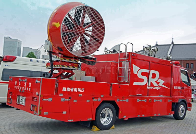 Japanese fire engine editorial stock image. Image of japanese - 119404044