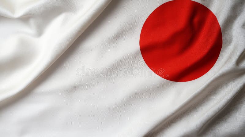 Japanese Flag Red Circle White Fabric Background Stock Photos - Free ...