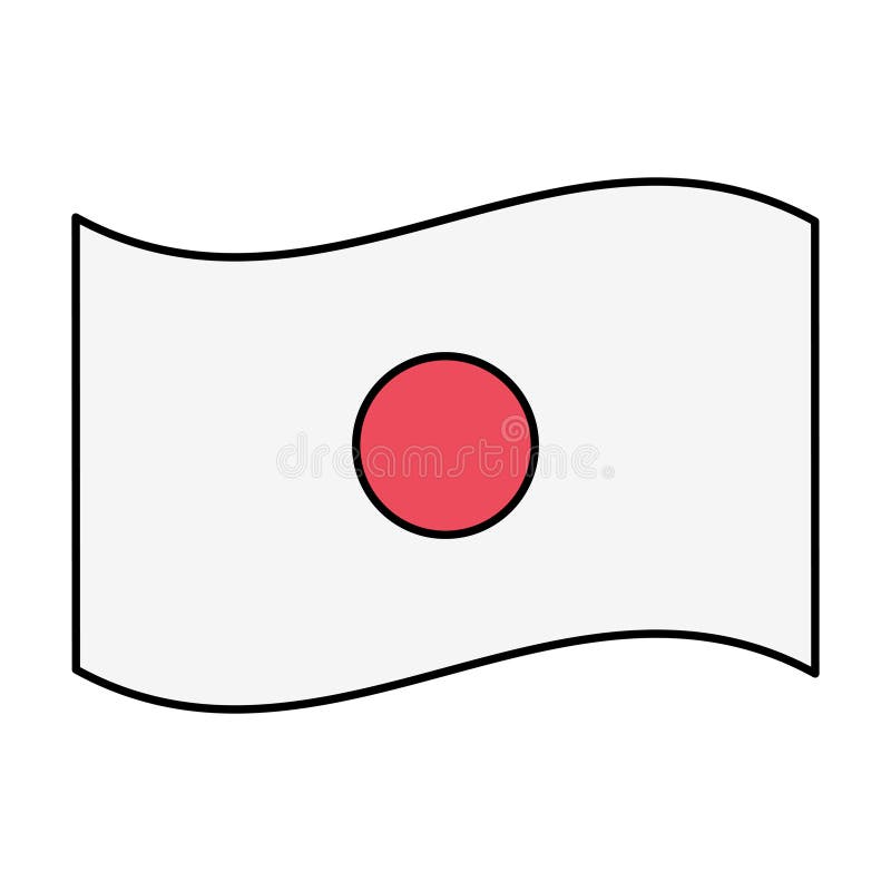 Japanese Flag Vector Icon Element Illustration Stock Vector ...