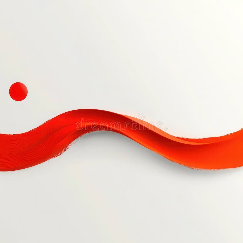 Japanese Flag Wave on White Background - Banner or Ribbon Vector ...