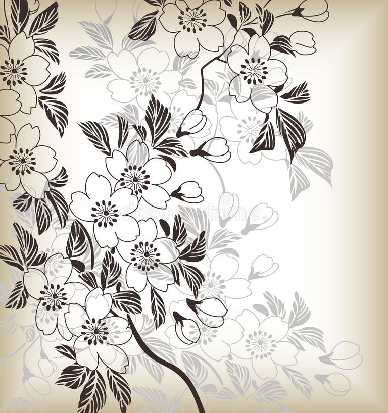 Japanese Floral Pattern Stock Illustrations – 73,493 Japanese Floral ...