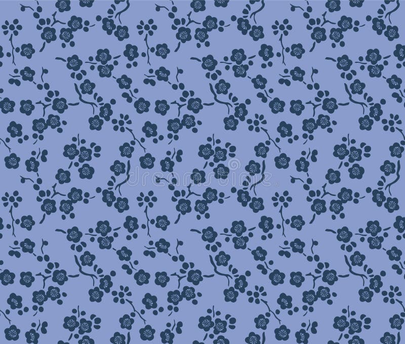 Flower Branch Pattern Stock Illustrations – 432,130 Flower Branch ...