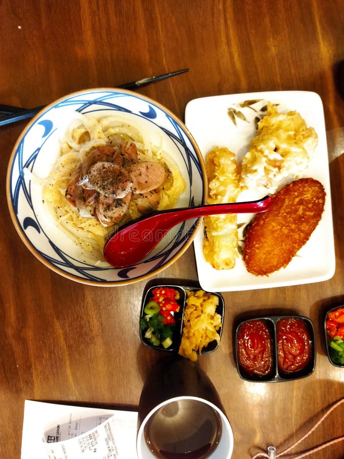 Japanese Food Marugame Udon Editorial Stock Image - Image of drink ...