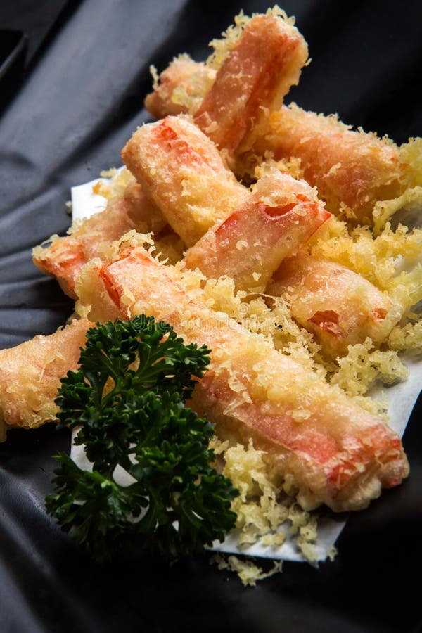 Japanese Food Menu,Fried Crab Sticks Stock Photo - Image of fried ...