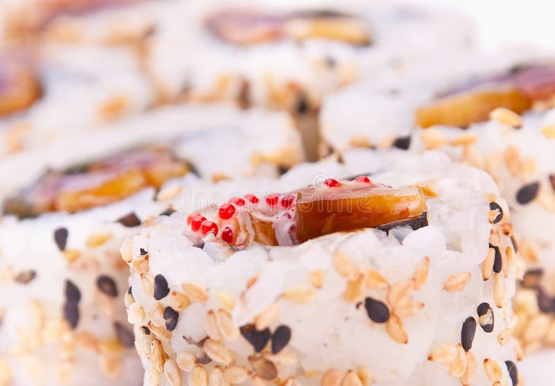 Japanese food roll stock photo. Image of slice, japanese - 22002920