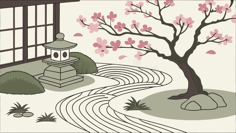 Japanese Garden Path, Zen Path, Garden Pathway, Stone Path, Vector ...