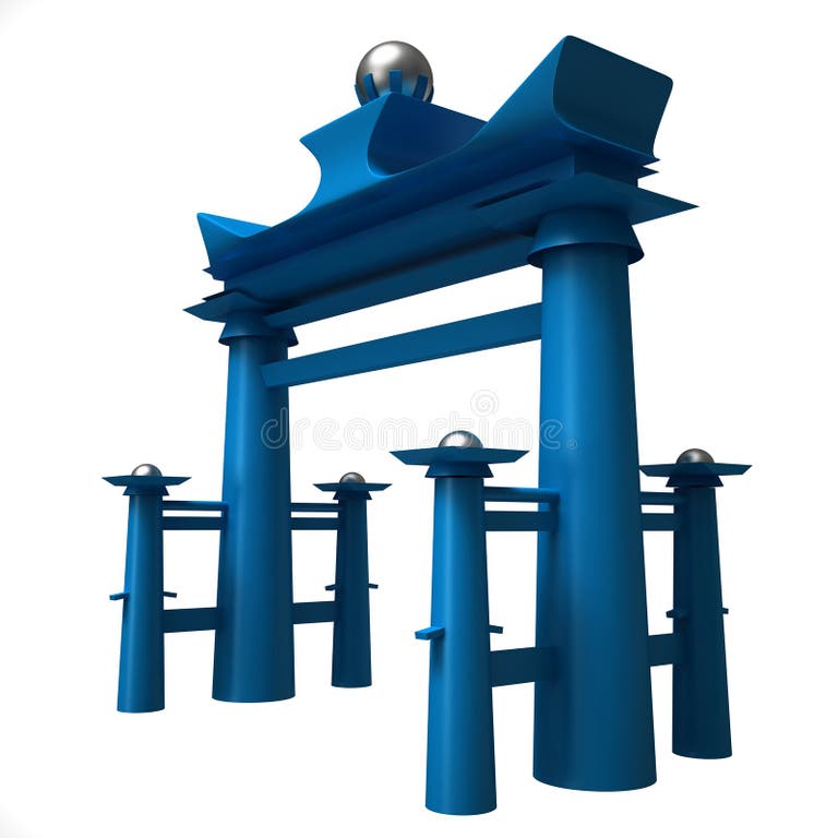 Japanese Temple Gate Drawing Stock Illustrations – 735 Japanese Temple ...