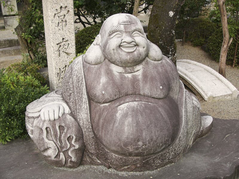 Japanese God Hotei stock photo. Image of belly, happy - 28493716