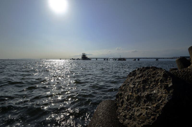 Japanese harbor . stock image. Image of summer, fishing - 100868609
