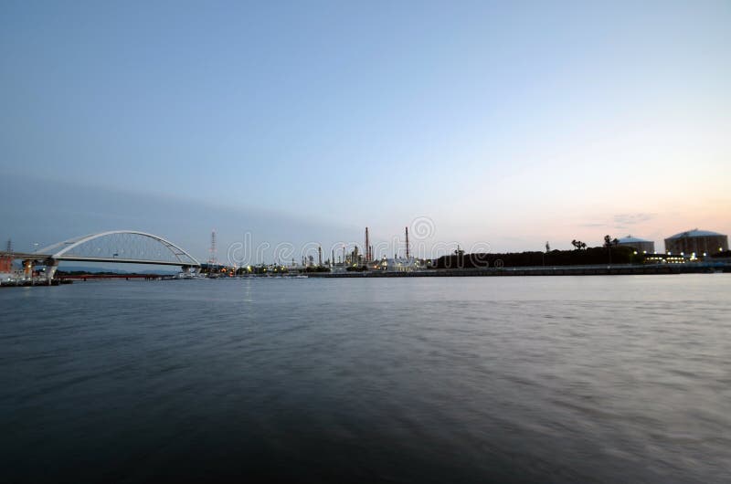 Japanese harbor . stock photo. Image of tourism, ocean - 100868798