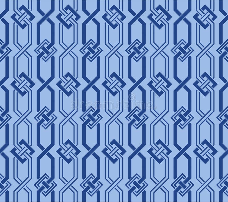 Japanese Hexagon Chain Vector Seamless Pattern Stock Vector ...