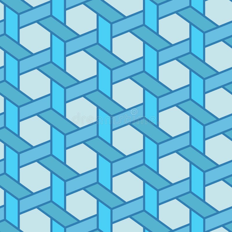 Japanese Hexagon Weaving Vector Seamless Pattern Stock Vector ...