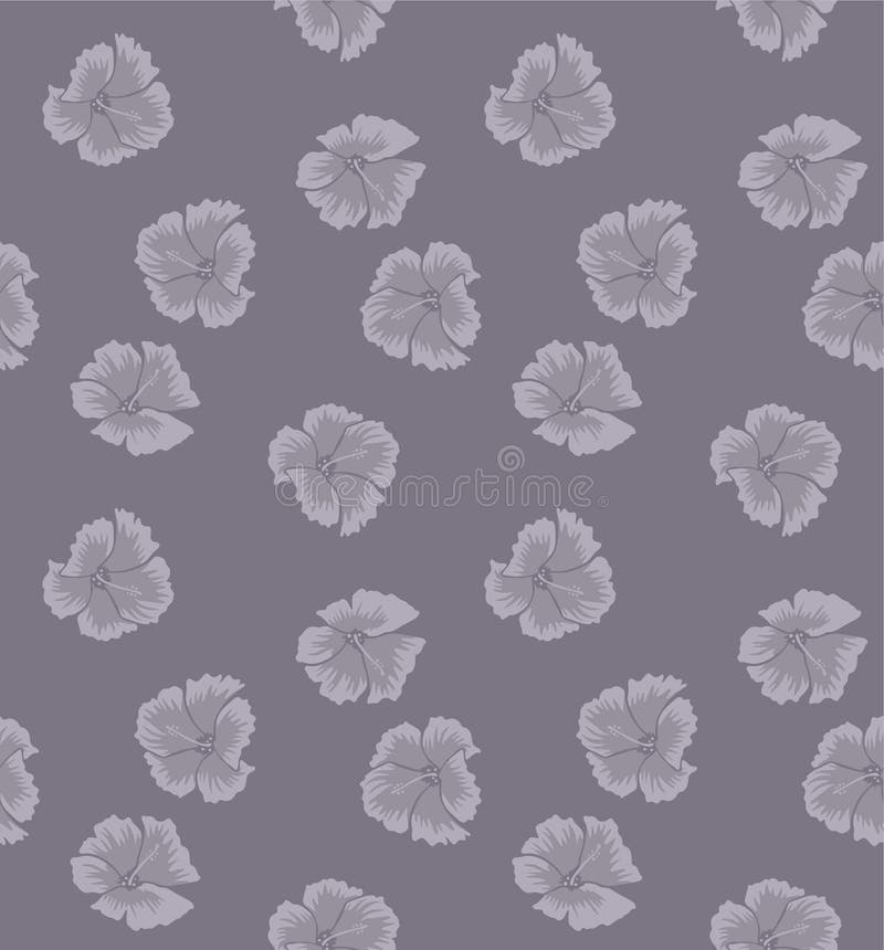 Japanese Hibiscus Flower Vector Seamless Pattern Stock Vector ...