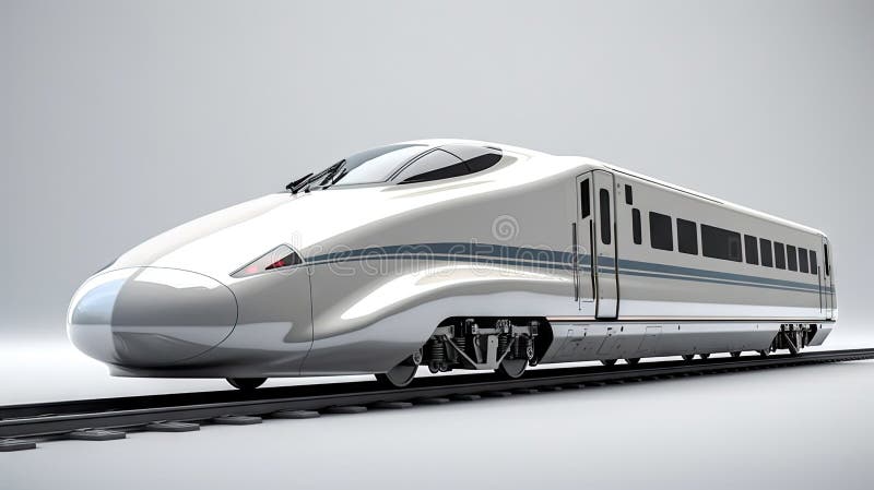Japanese high speed train stock illustration. Illustration of move ...