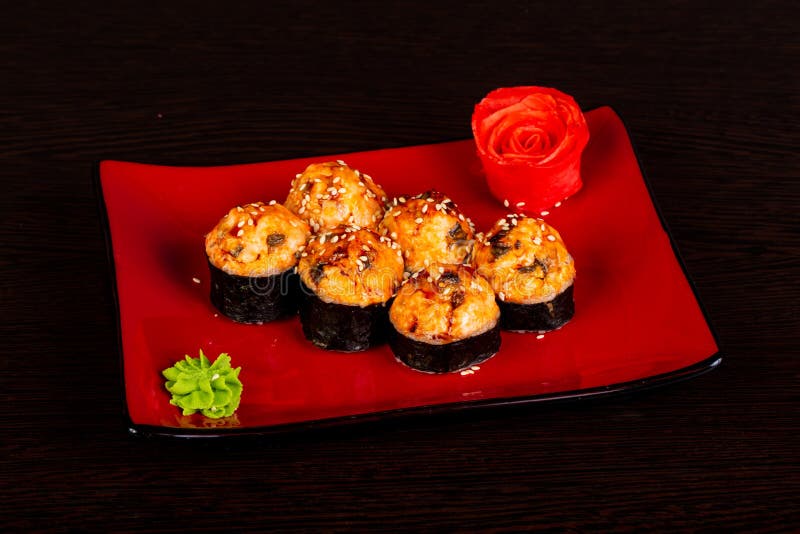 Japanese baked roll stock photo. Image of gourmet, rice - 125228432