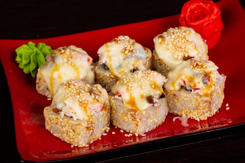 Japanese baked roll stock image. Image of california - 125912031