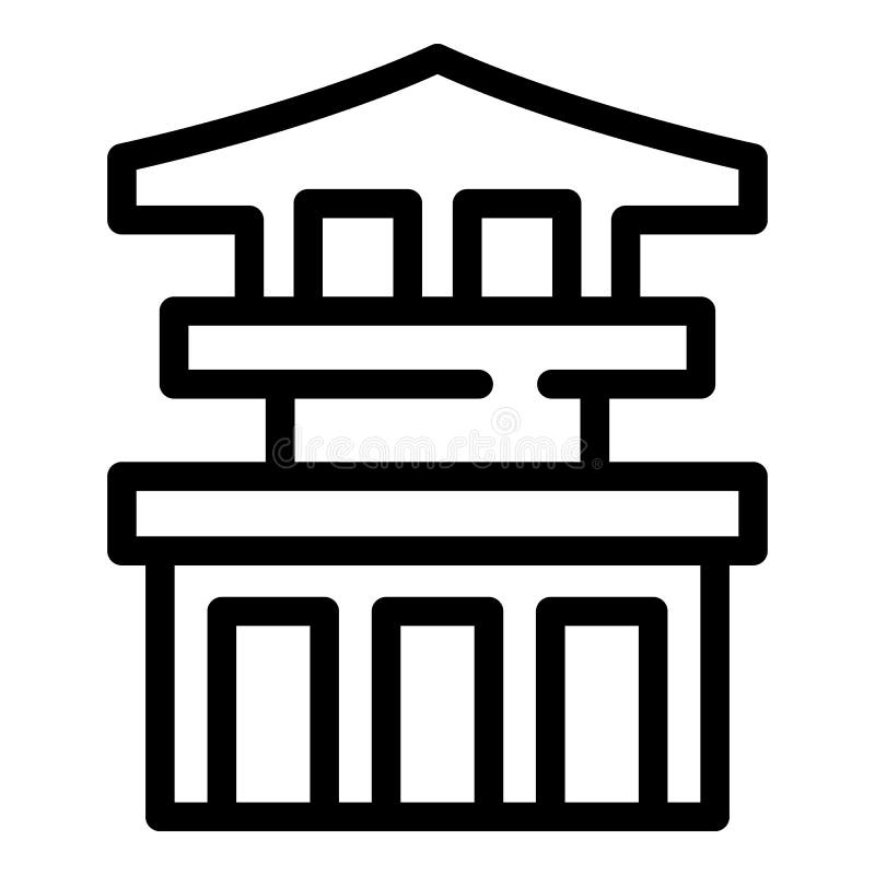 Japanese House Icon Outline Vector. Japan Kyoto Stock Vector ... Japanese House Icon Outline Vector. Japan Kyoto Stock Vector ...