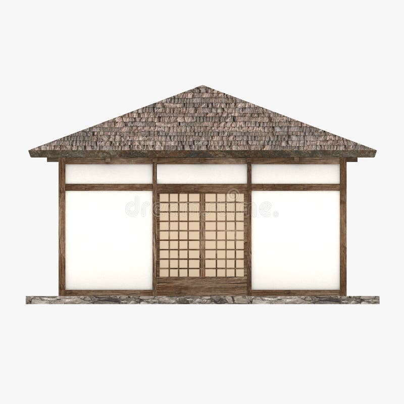 Japanese house10 stock illustration. Illustration of model - 23501544