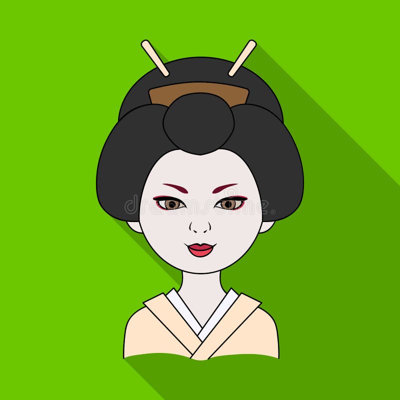Japanese.Human Race Single Icon in Flat Style Vector Symbol Stock ...