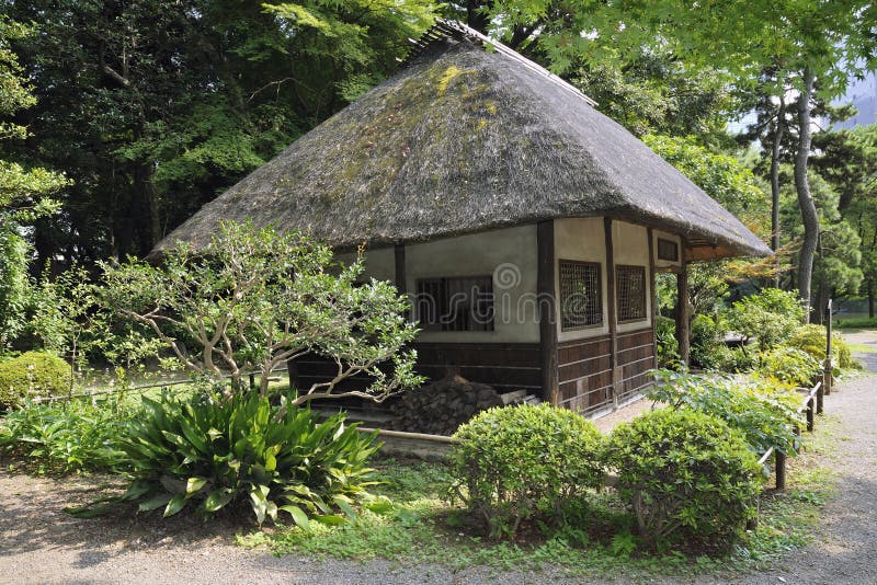 Japanese hut stock image. Image of nature, village, lodge - 19067615