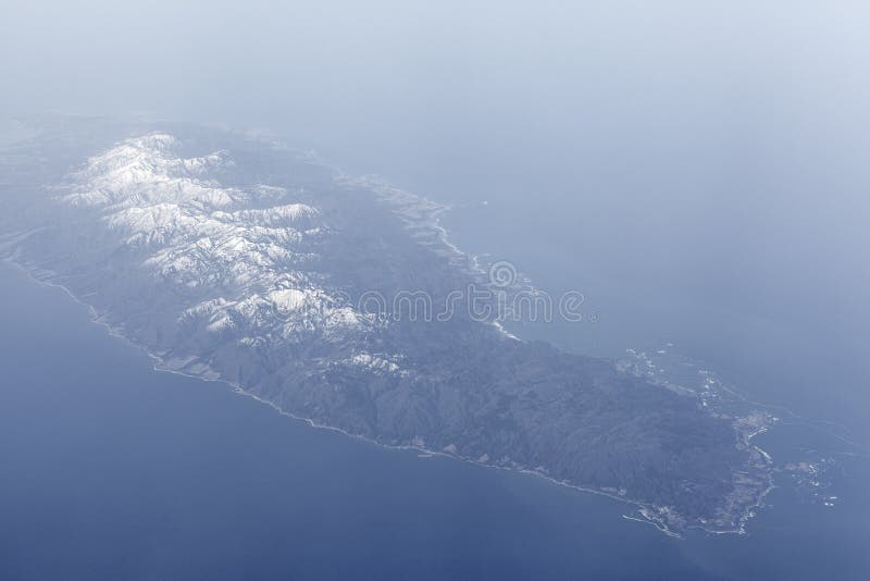 Japanese Island in Pacific Ocean Stock Photo - Image of blue, covered ...
