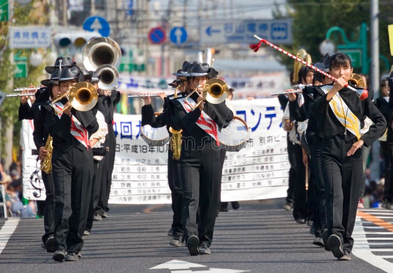 Japanese Japanese Marching Band Performs in Parade Editorial Photo ...