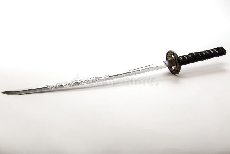 Japanese katana close-up stock image. Image of close, macro - 7706173