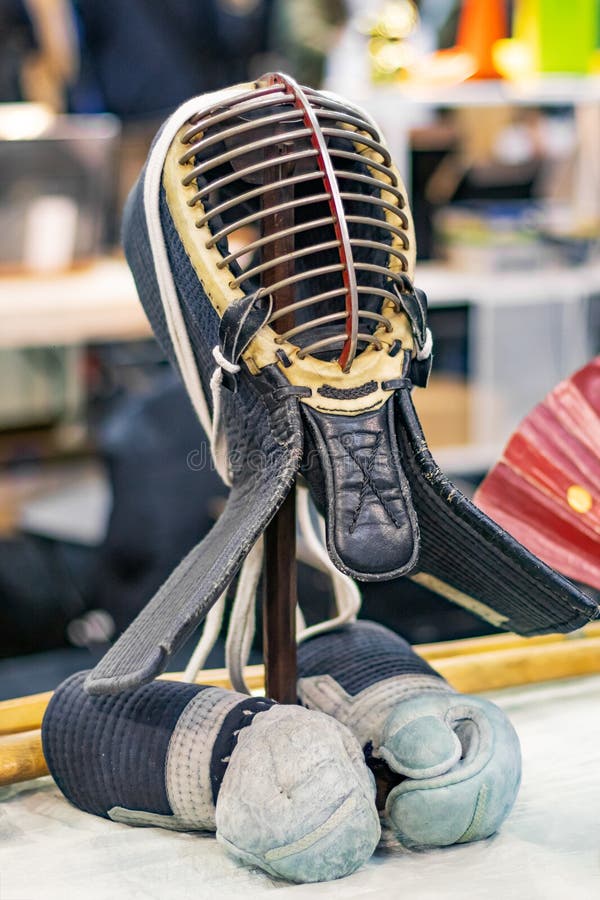 Japanese Kendo Mask and Gloves Stock Photo - Image of asia, hand: 363630962