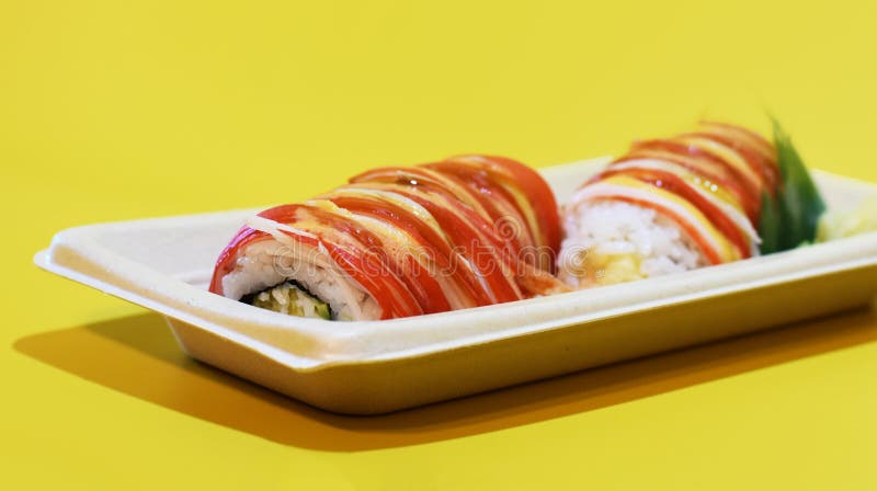 The Japanese Kitchen - Tiger Roll Stock Photo - Image of cuisine, food ...