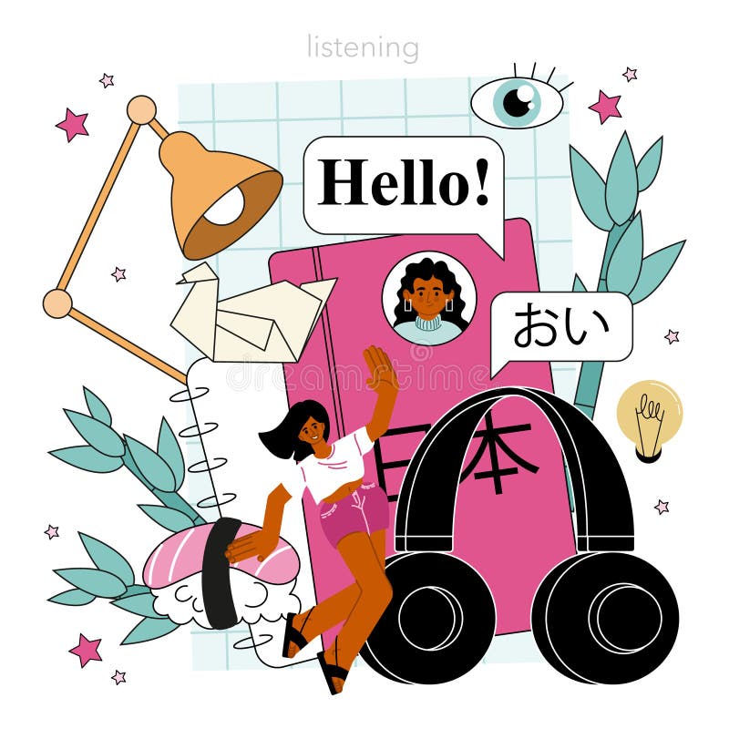 Speaking Japanese Stock Illustrations – 352 Speaking Japanese Stock ...