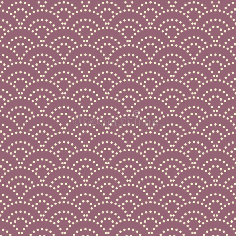 Japanese Lavender Dot Sea Wave Pattern Stock Vector - Illustration of ...