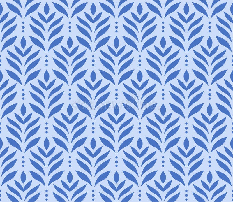 Japanese Leaf Art Stripe Vector Seamless Pattern Stock Vector ...