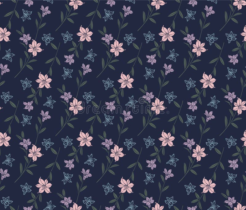 Flower Branch Pattern Stock Illustrations – 416,511 Flower Branch ...