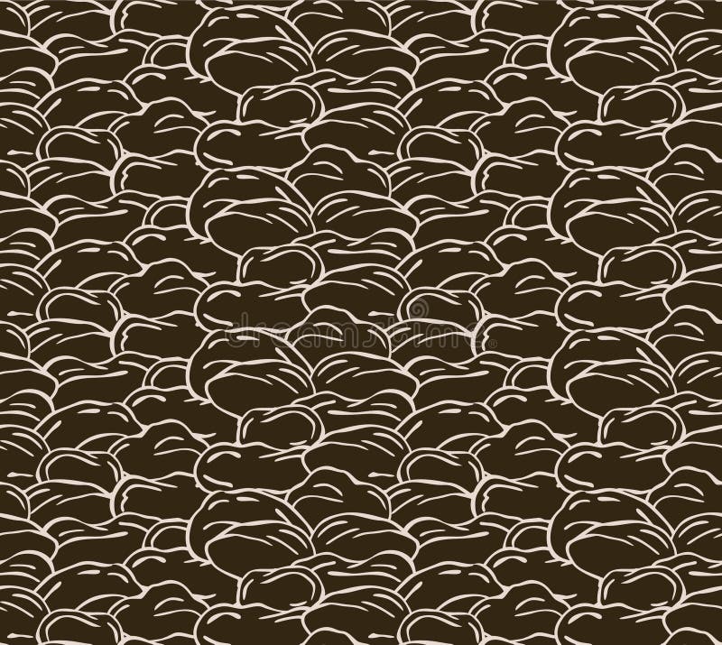 Japanese Line Art Stone Vector Seamless Pattern Stock Vector ...