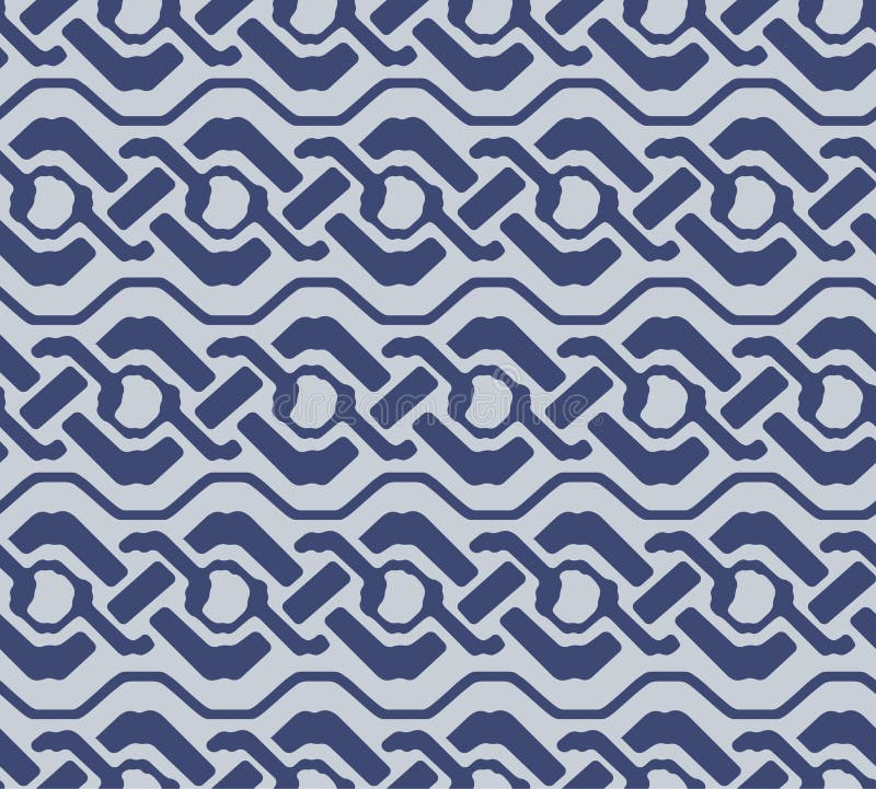 Japanese Link Chain Vector Seamless Pattern Stock Vector - Illustration ...