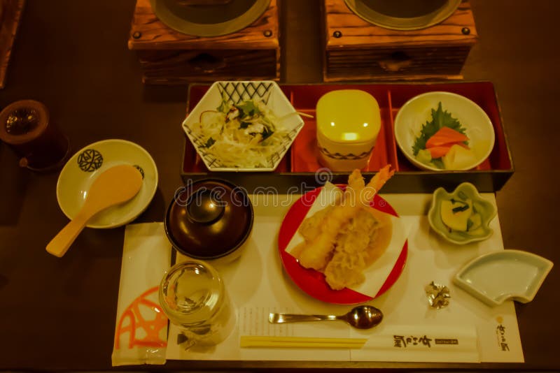 Japanese Lunch at a Tokyo Restaurant Stock Image - Image of pickling ...