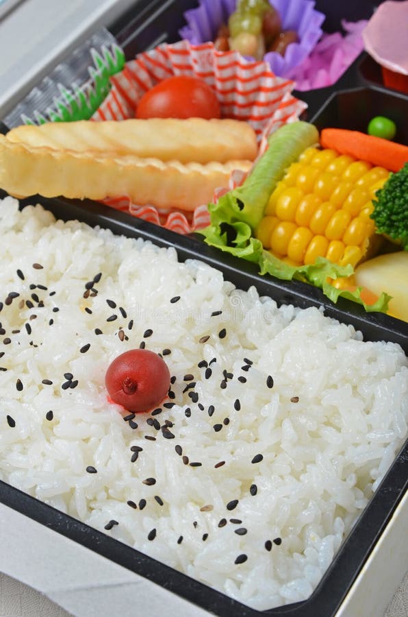 Japanese lunch box stock image. Image of meal, home, rice - 31376467