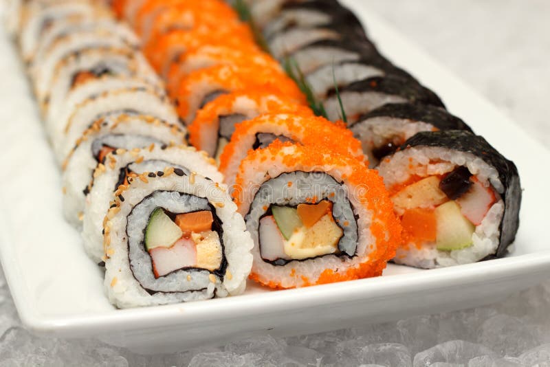 Japanese Maki stock photo. Image of oriental, appetizer - 33033116