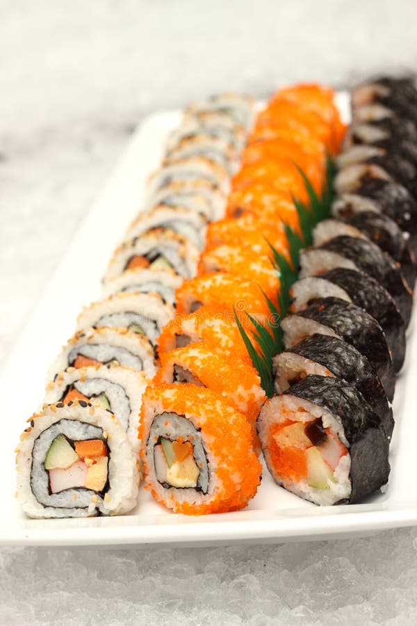 Japanese Maki (Roll) stock image. Image of restaurant - 33033161
